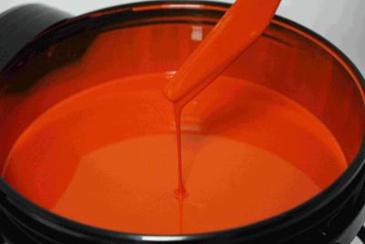 China Orange UV LED Flexo Fast Curing Instant Drying Bright Colors Strong Adhesion for sale