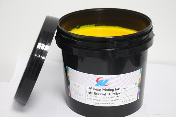 Quality Flexographic UV Resistant Ink Sun Proof  Light Fast Yellow Low Viscosity for sale