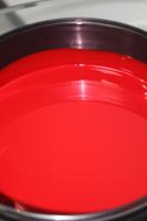 Quality Red Low Migration UV Inks Instant Drying Bright Color Strong Adhesion for sale