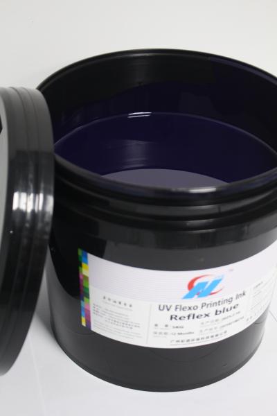 Quality UV Flexographic Reflex Blue Ink Instant Curing Chemical Resistance for sale
