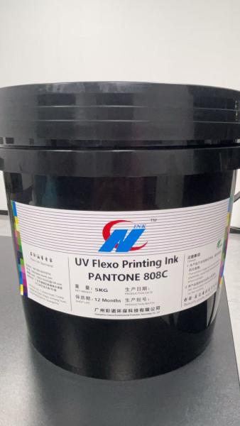 Quality Fluorescent UV Flexo Ink High Brightness Color Rendering Strong Adhesion for sale