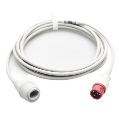 China Custom IBP Transducer Cable 2.8m IBP Adapter Cable 12 Pin To Edward IBP Cable Compatible For Mindray for sale