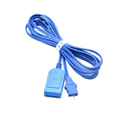 China Blue ESU Accessories PVC Patient Plate Cable Disposable For Electrosurgical Units for sale