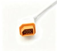 China 3 Meter Nihon Kohden IBP Cable 14 Pin IBP Extension Cable CE Certified for sale