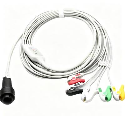 China CE Certified ECG Patient Cable 13 Pin ECG Lead Wires 3.2m Compatible With Saadat S630/S740/S1600/SI800 for sale