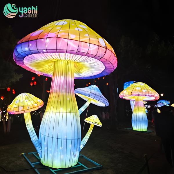 Quality Detachable Light-Up Mushroom Lanterns for Amusement Parks and Events for sale