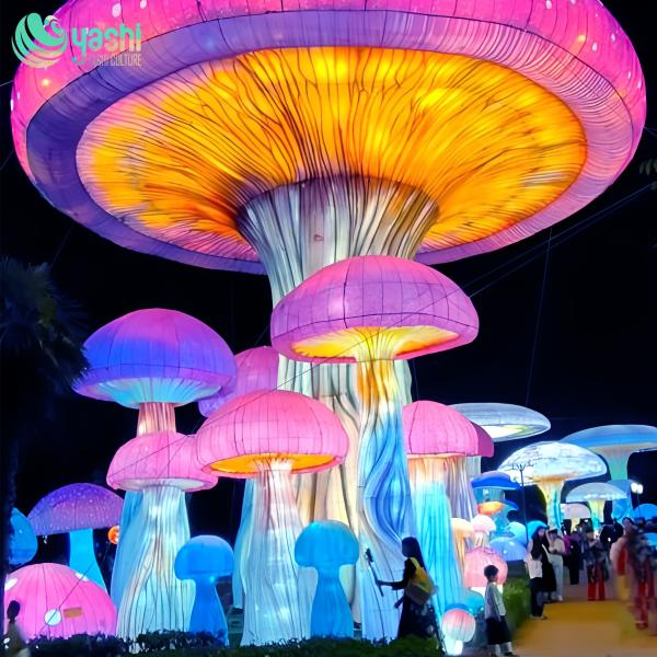 Quality Detachable Light-Up Mushroom Lanterns for Amusement Parks and Events for sale