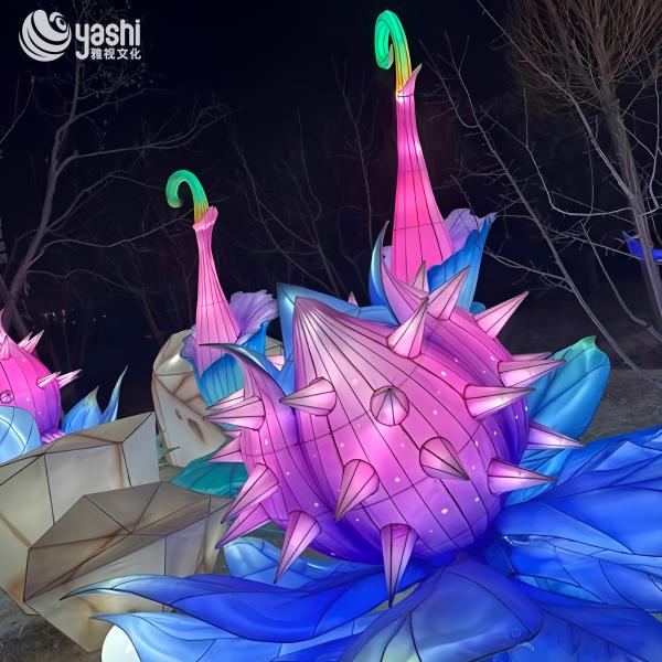 Quality Chinese Festival Silk Zigong Lantern Waterproof For Outdoor Festival Decor for sale