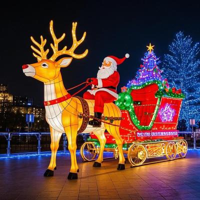 China Handmade Christmas-themed lanterns in the shape of Santa Claus for festival party decorations for sale