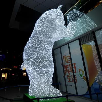 China 3D Bear Pattern Decorative Lighting Installation For Christmas Decoration & Shopping Mall Decoration for sale