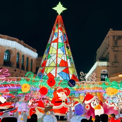 China Christmas Theme Light Show Decorations, LED Christmas Tree Lanterns for sale