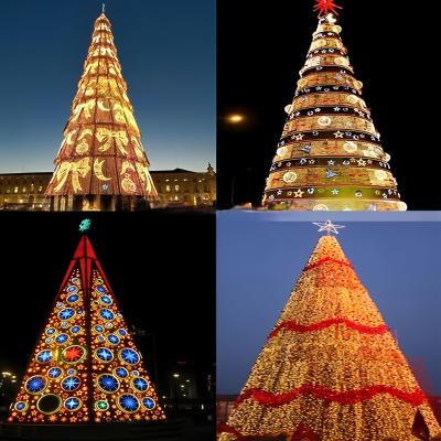 China Street Hotel Decorations Large Christmas Tree Lighting Customizable for sale