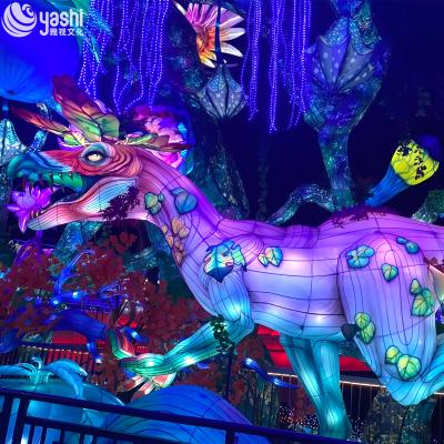 China Realistic Dinosaur Model Sculptures - LED Outdoor Decorative Lighting for Theme Parks for sale