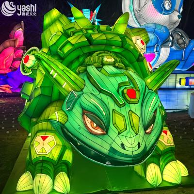 Cina Lanterna meccanica del drago realistica per la decorazione esterna - Decorazione Parco dei dinosauri in vendita