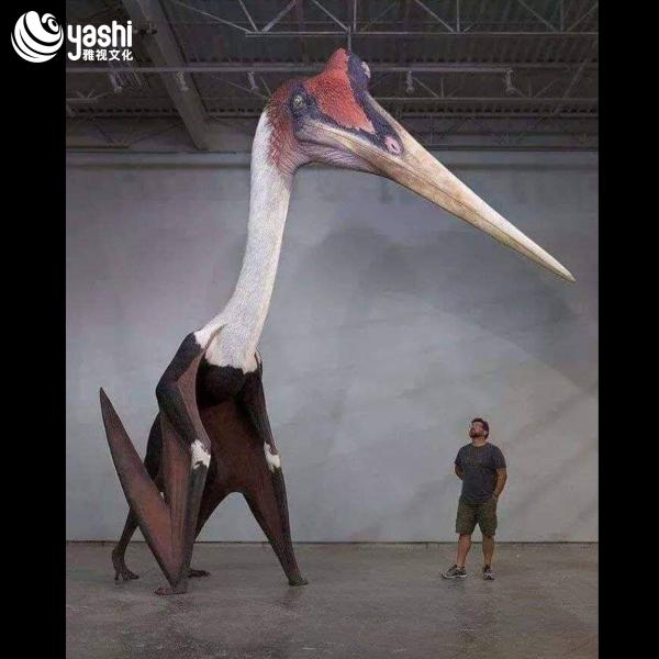 Quality Silicone Lifelike Pterodactyl Dinosaur Model Movable Electrically Powered for sale