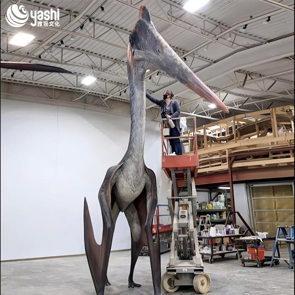Quality Silicone Lifelike Pterodactyl Dinosaur Model Movable Electrically Powered for sale