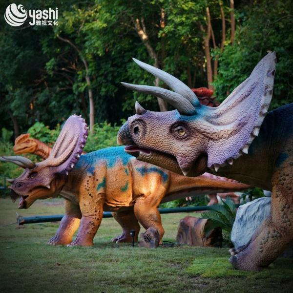 Quality Realistic Dinosaur Sculpture Animated Model for Jurassic Theme Park Decoration for sale