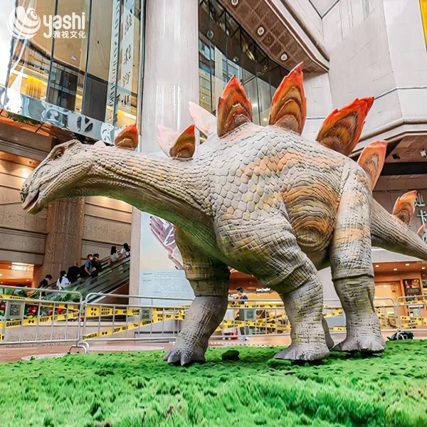 Quality Silicone Animation Large Dinosaur Sculpture Weather Resistant For Park for sale