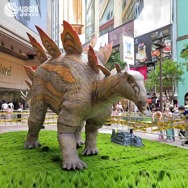 Quality Silicone Animation Large Dinosaur Sculpture Weather Resistant For Park for sale