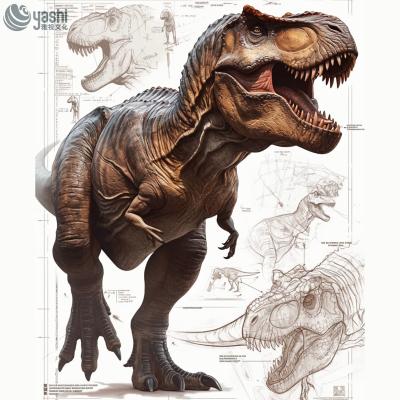 China Outdoor Jurassic Park Realistic Remote Control Dinosaur Model Anti Rust for sale