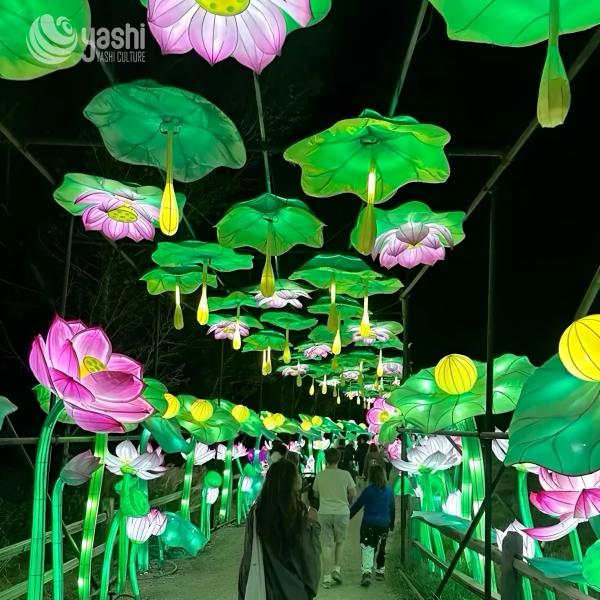 Quality Customizable LED Lantern Tunnel for Theme Park and Party Decor Passage for sale