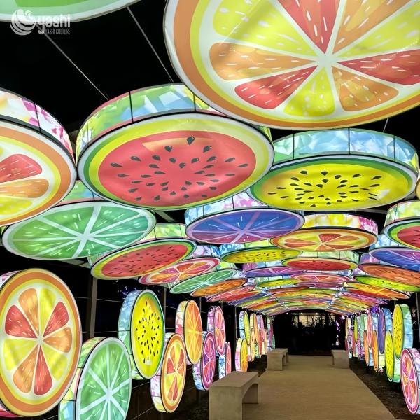 Quality Customizable LED Lantern Tunnel for Theme Park and Party Decor Passage for sale