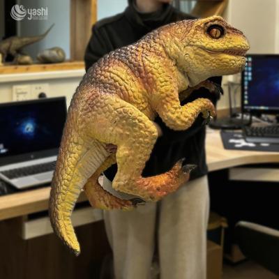 China Multi Layer Silicone Dinosaur Hand Puppet Rust Proof Customizable for sale