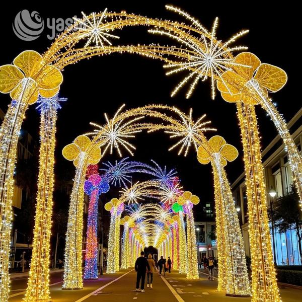 Quality Large Archway Light Fixture Customizable For New Year Party Wedding Decor for sale