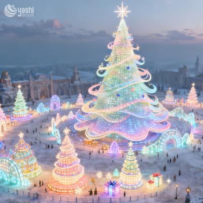 China Large Outdoor Christmas Tree Lanterns - Lighting Fixtures for Christmas and New Year Decorations for sale