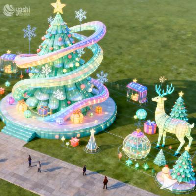 China Large Outdoor Christmas Tree Lanterns - Lighting Fixtures for Christmas and New Year Decorations for sale