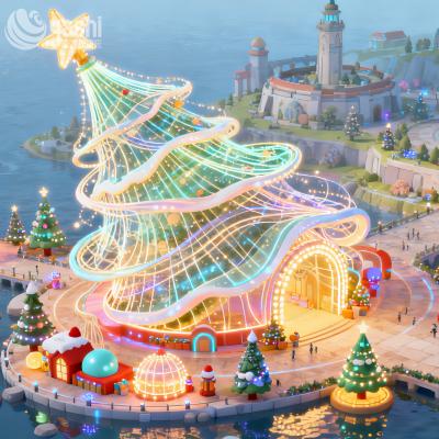 China Christmas Tree Archway LED Lighting for Outdoor Decorations and Large Amusement Parks for sale