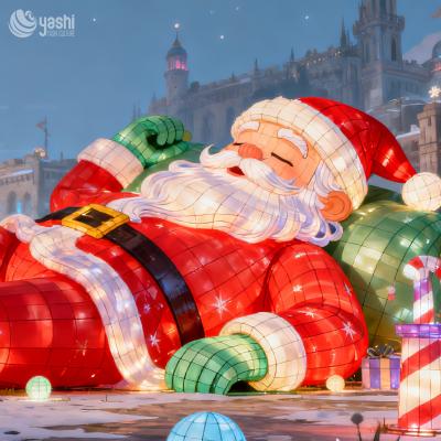 China Colorful Santa Claus Outdoor Decorative Lanterns for Sale, with customizable colors and sizes. for sale