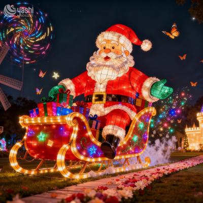 China Santa Sleigh String Lights - Outdoor Christmas Themed Fantasy Holiday Decoration for sale
