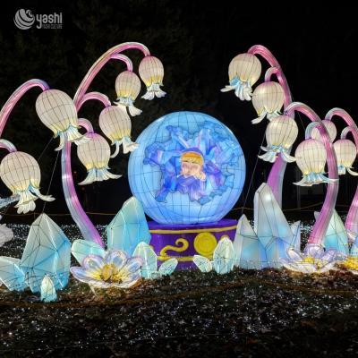China Outdoor Waterproof LED Lantern for Lantern Festival, Christmas, Valentine's Day Floral Theme Decoration for sale