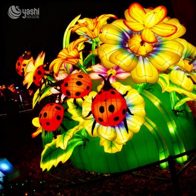 China Ladybug Flower LED Fairy Lights - Outdoor Holiday Decoration for Spring Festival, Lantern Festival, Thanksgiving for sale