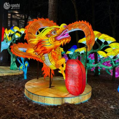 China Large Festival Lantern Display for New Year, Spring Festival, and Lantern Festival with Chinese Dragon Lanterns for sale