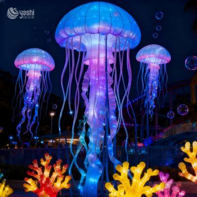 China Waterproof Marine Theme Lighting: Jellyfish Lanterns for Outdoor Decoration for sale