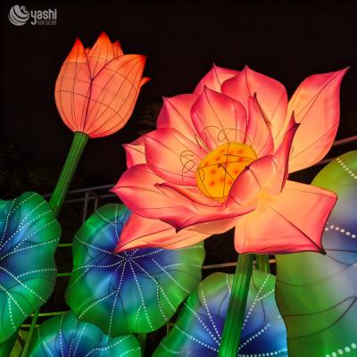 China Waterproof Lotus LED Lanterns for Outdoor Festival - Zoo/Botanical Garden Decor for sale