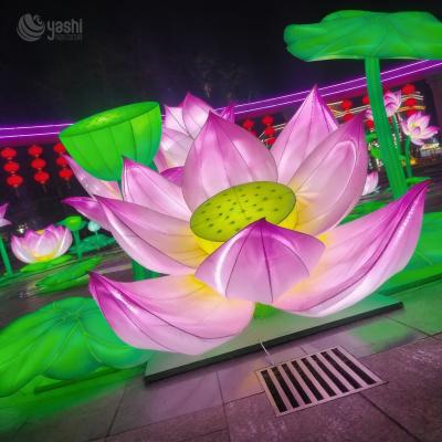 China Waterproof Lotus Lanterns | Chinese Traditional Festival Outdoor Decor for Parks/Botanical Gardens/Squares for sale