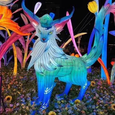 China Giant Mythical Beast Chinese Lantern | Customizable Festival Light Sculpture for Light Festivals, Shopping Malls & Events for sale