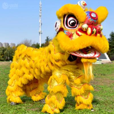 China Authentic Chinese Lion Dance Costume Handcrafted Realistic Twin Lion Performance Outfit for sale