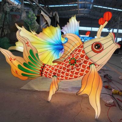 China Handmade Fish-Shaped LED Lantern for Outdoor Event Lighting & Decoration for sale