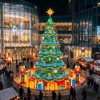 China Custom Large Outdoor Christmas Tree LED Light, Waterproof Lantern Decoration for Shopping Mall Lighting Projects & Festivals for sale