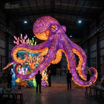 China Customizable Sea Animal Lantern, Large LED Octopus Motif Light for Ocean Themed Events for sale