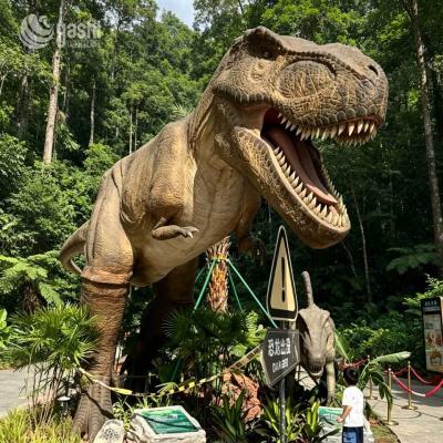 China Animatronic Tyrannosaurus Rex Dinosaur Statue Model for Outdoor Theme Parks, Zoos, Amusement Parks and Scenic Spot Displays for sale