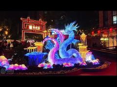 Waterproof Satin Zigong Animal Lanterns For Outdoor Decoration And Exhibition