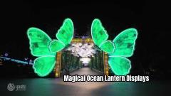 Giant Marine Animal Lantern Installation For Night Light Festival
