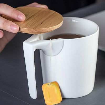 Cina Tazze da caffè bianche rustiche solide della porcellana del ODM in vendita