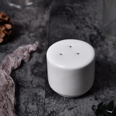 Cina Agitatori di pepe e di sale ceramici bianchi in vendita