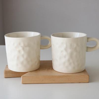 China Koppen van de de Mokkenthee van het Savall de Zuivere Witte KLASSIEKE Verglaasde Porselein voor Traiteurskantines Te koop